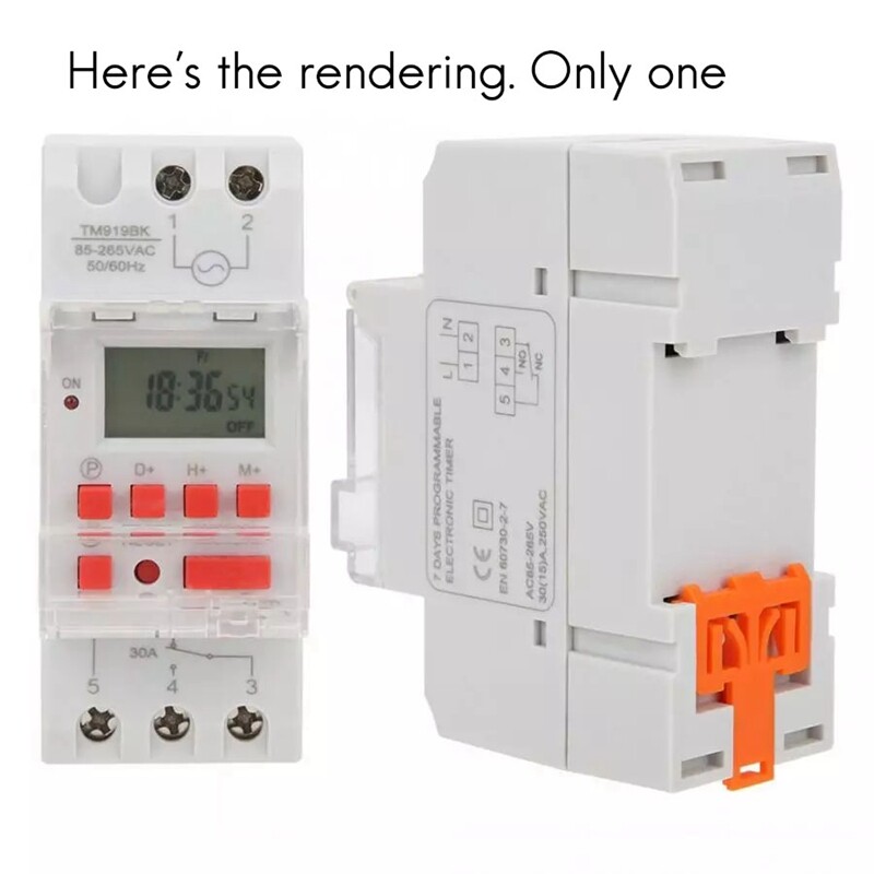 Sinotimer Tm919b 30a Programmable Digital Timer Switch Din Automatic Cycle Timing Controller For