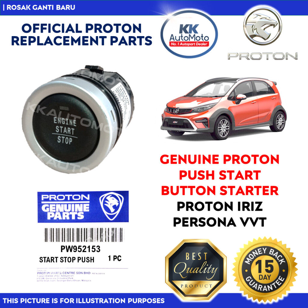 Genuine PW952153 Starter Start Stop Push Button Switch Proton Iriz ...