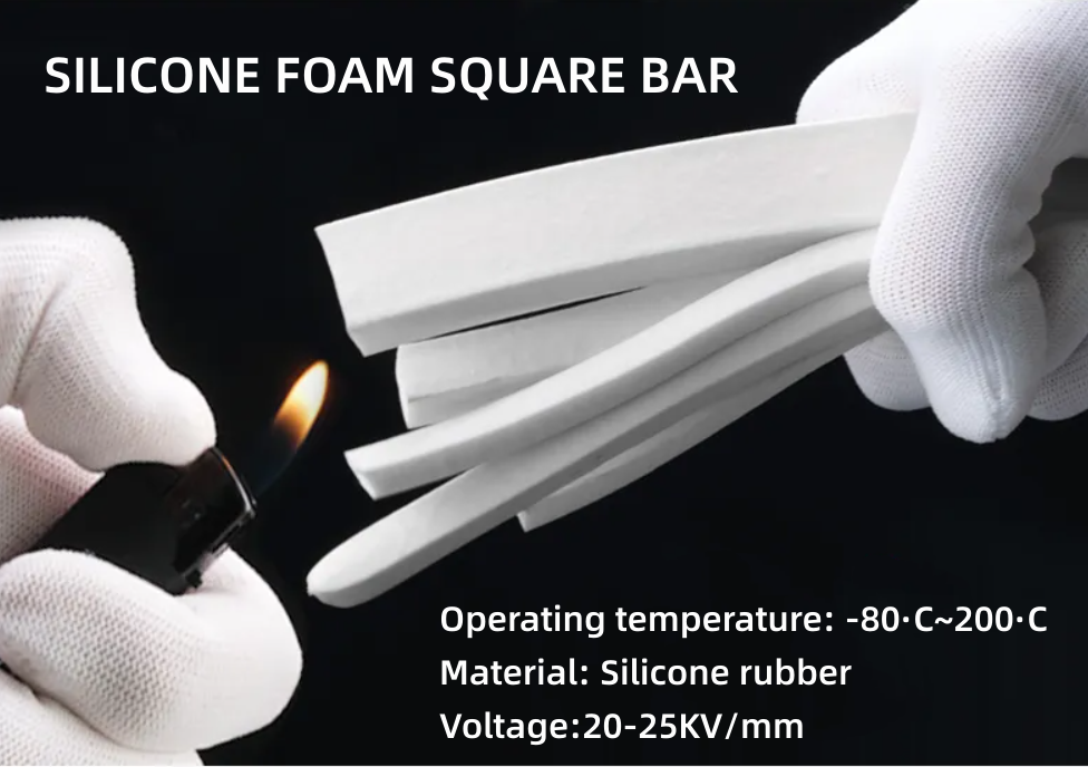Silicone Foam Square Strip High Temperature Resistant Sound Insulation ...