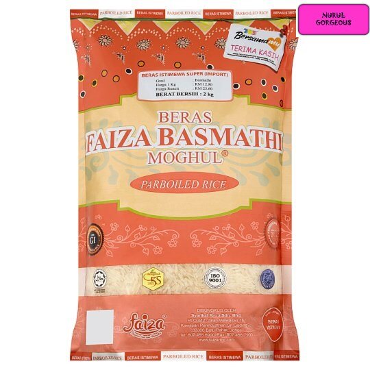 Faiza Beras Moghul Basmathi Parboiled Rice 2kg | Lazada