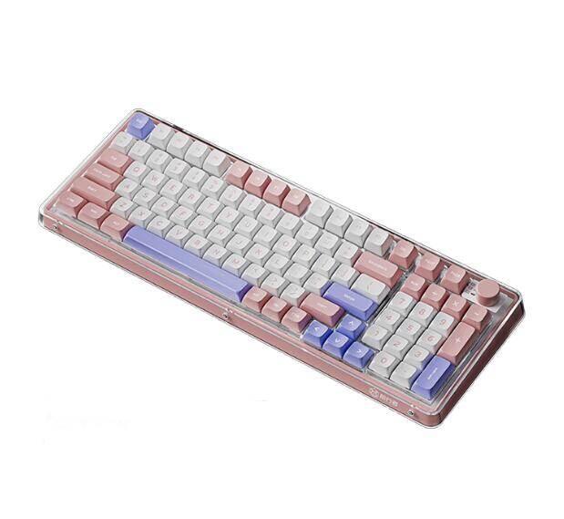 EWEADN V99 RGB ไร้สายบลูทูธสามโหมดเต็มปุ่มร้อนคีย์บอร์ดแบบกลไก DIY | Lazada.co.th