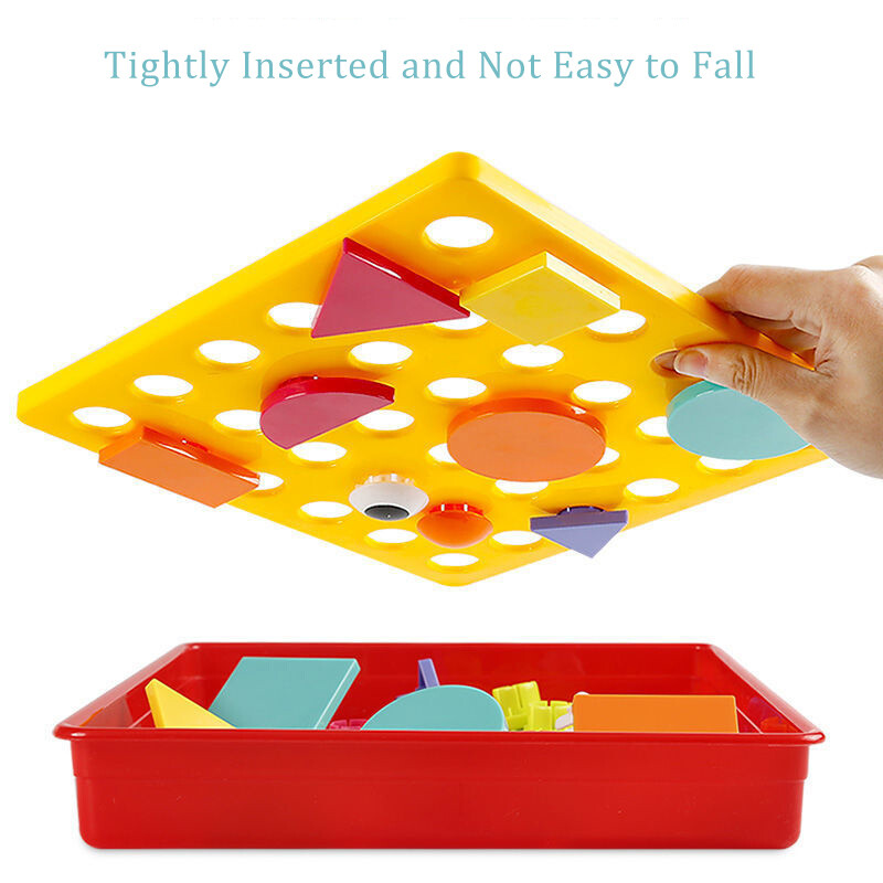 Creative Diy Mushroom Nail Toy Jigsaw Puzzle for Kindergarten Children ...