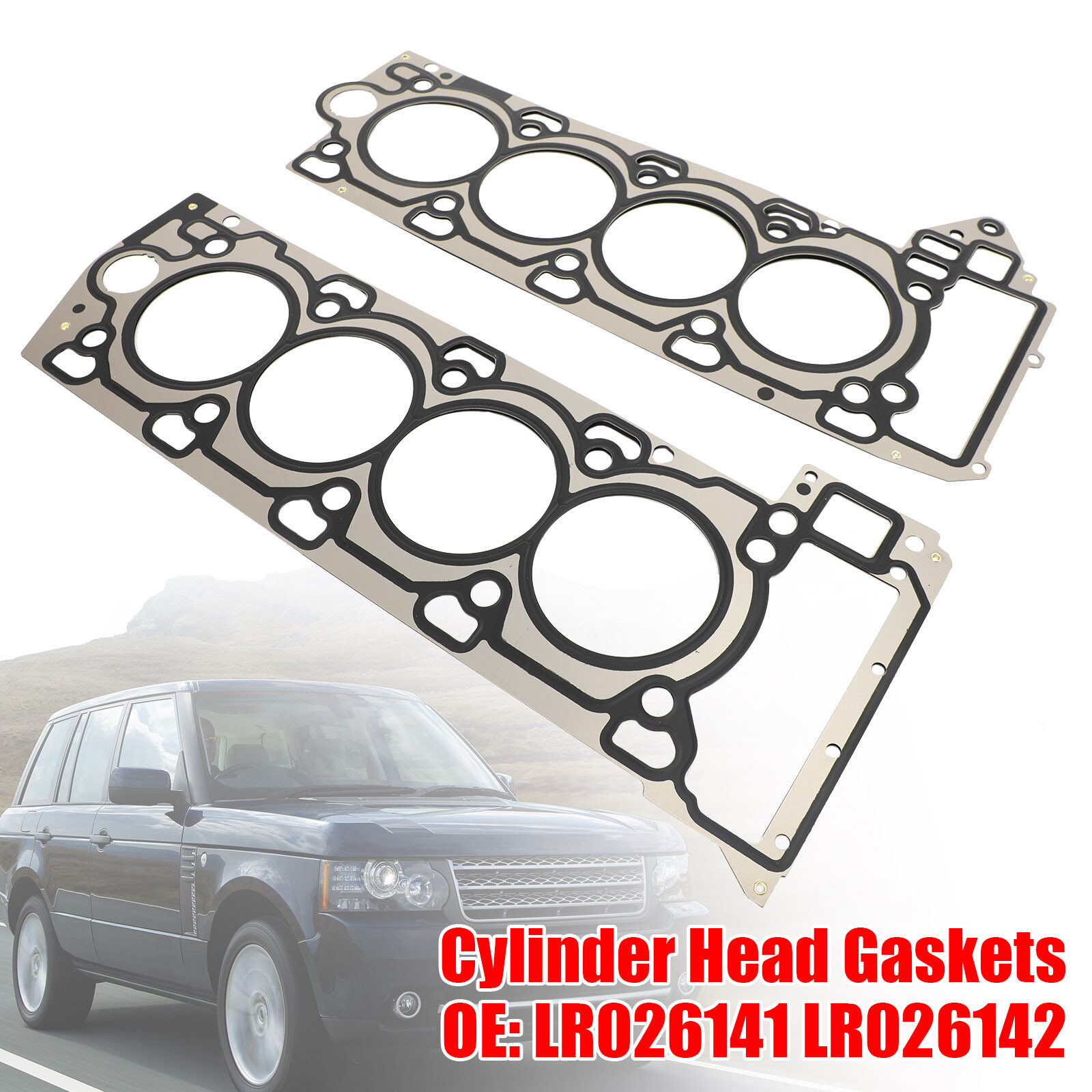 Areyourshop 1 Pair Engine Cylinder Head Gaskets for Land Rover Jaguar 5 ...
