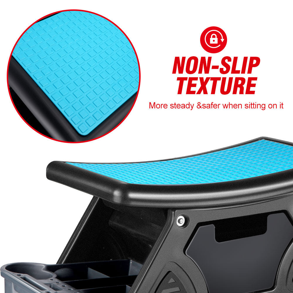 ONEVAN 300LBS Rolling Mechanic Stool Seat Car Detailing Stool Chair ...