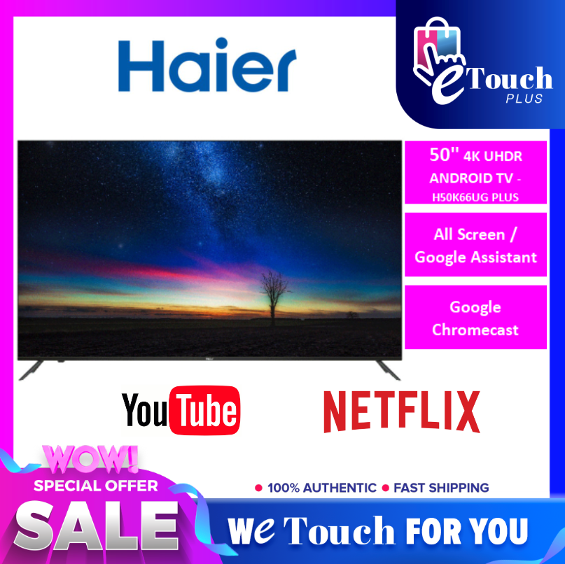 Haier UHD 4K Android TV With Chromecast Google Play [ 55'' Inch ...