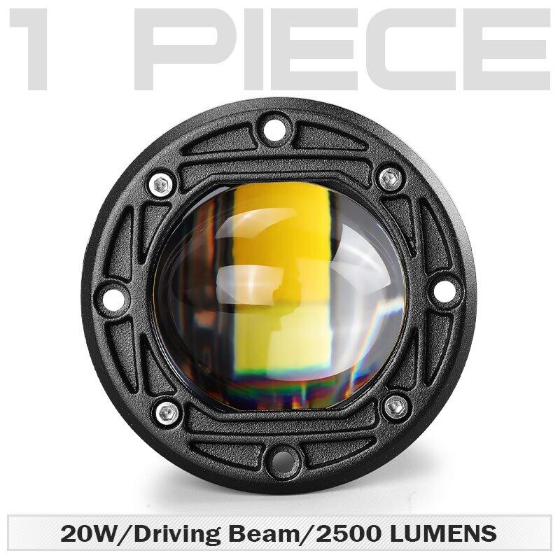 Lampu Work Light 3 Inci LED Mobil Lensa 8D 6000K Putih Kuning Lampu ...