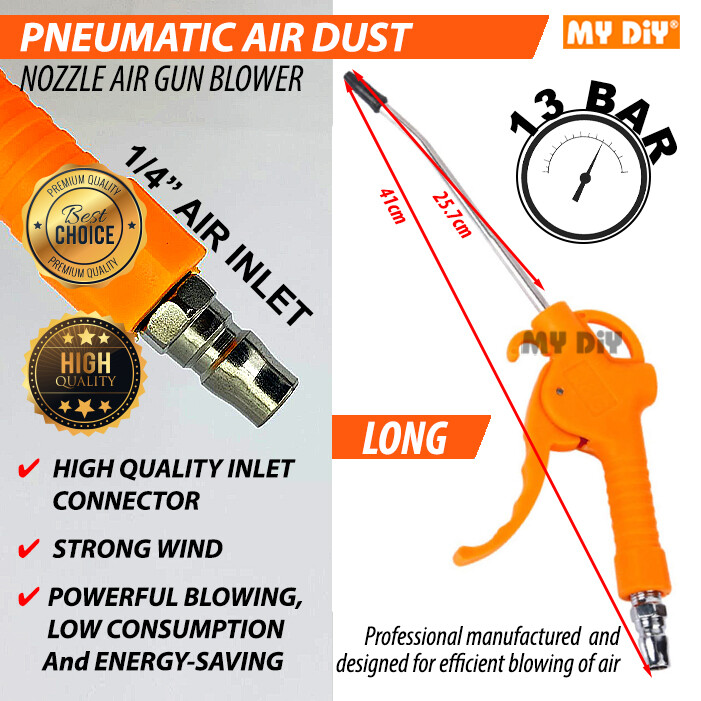 MYDIYHOMEDEPOT - PNEUMATIC AIR BLOWER GUN WITH LONG NOZZLE AIR DUSTER ...