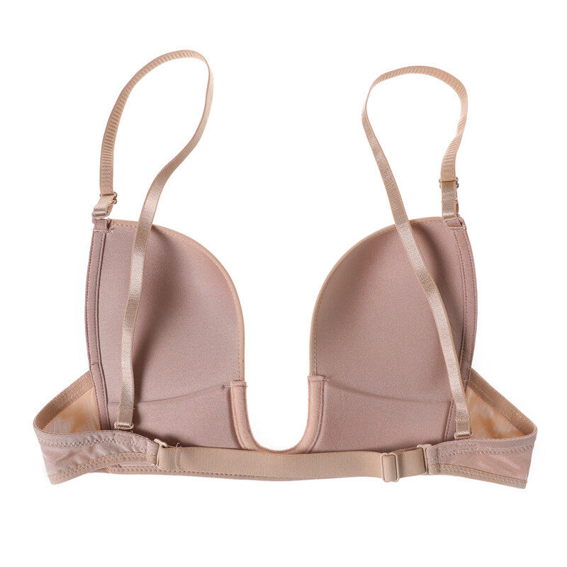 Beautyer ผู้หญิง Deep-V Push Up Bra ที่มองไม่เห็นชุดชั้นในสำหรับชุด ...