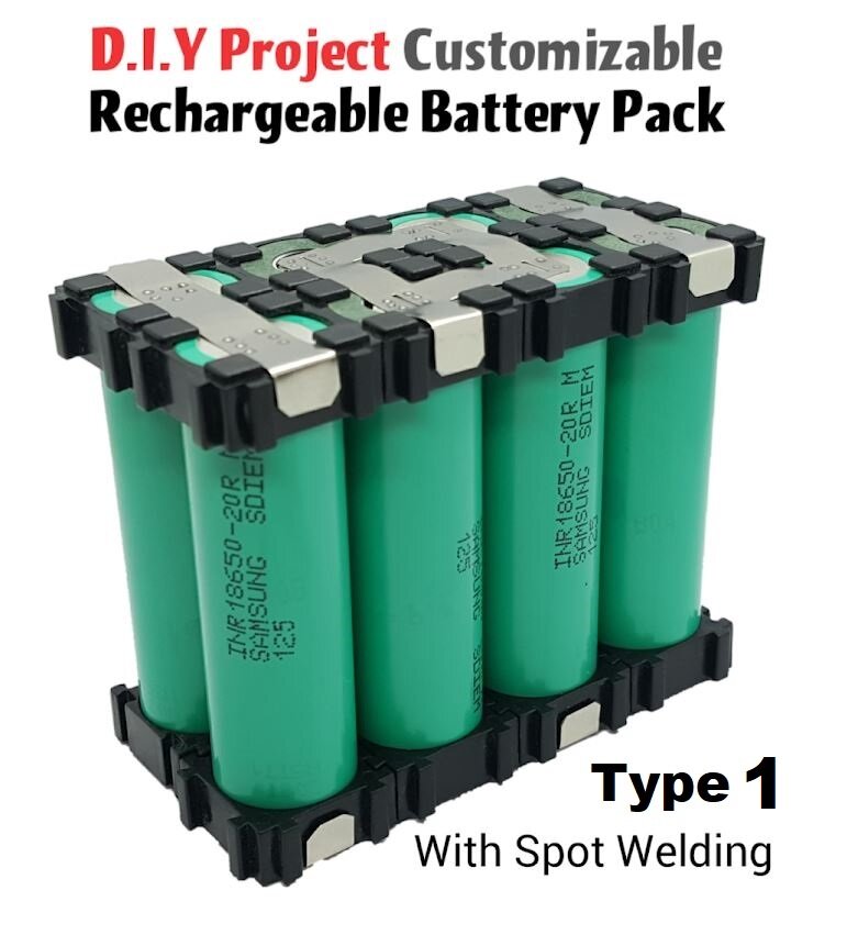 Samsung 18650 Battery Pack Custom DIY INR18650 20R 4S2P Heavy Duty With ...