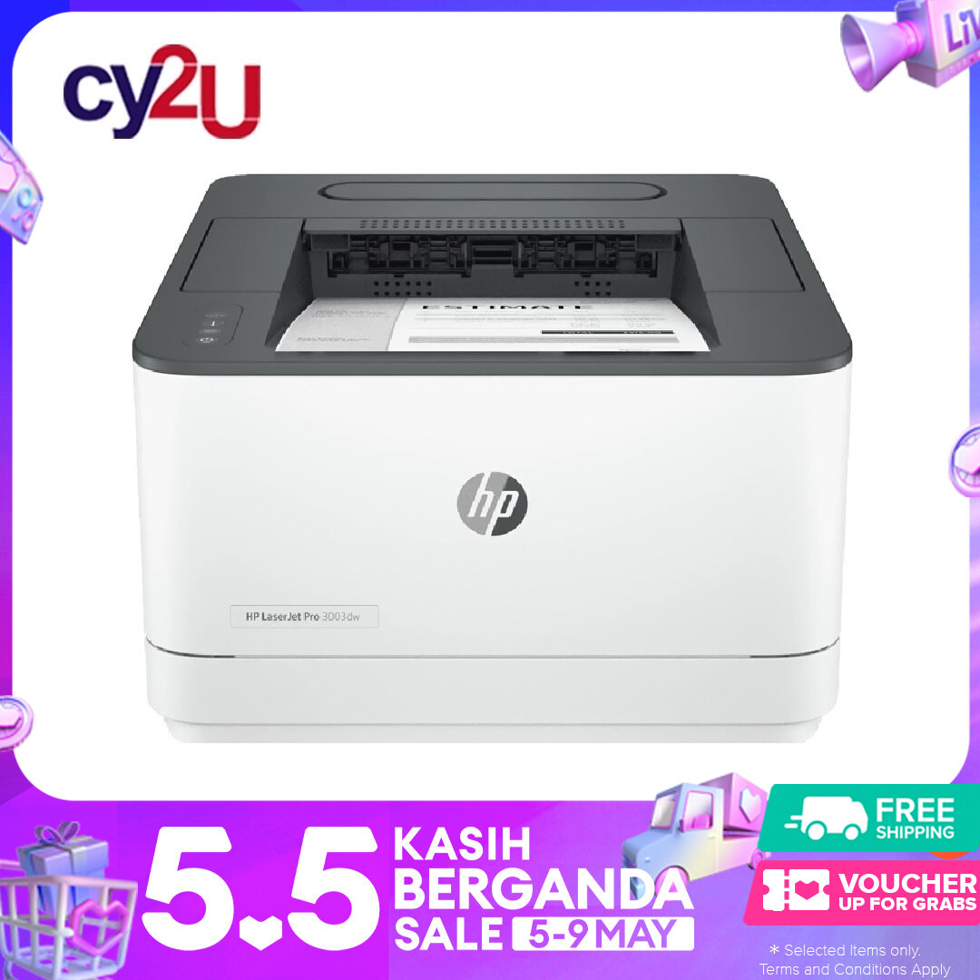 HP LaserJet Pro 3003DW Monochrome Wireless Printer (Print, Wireless ...