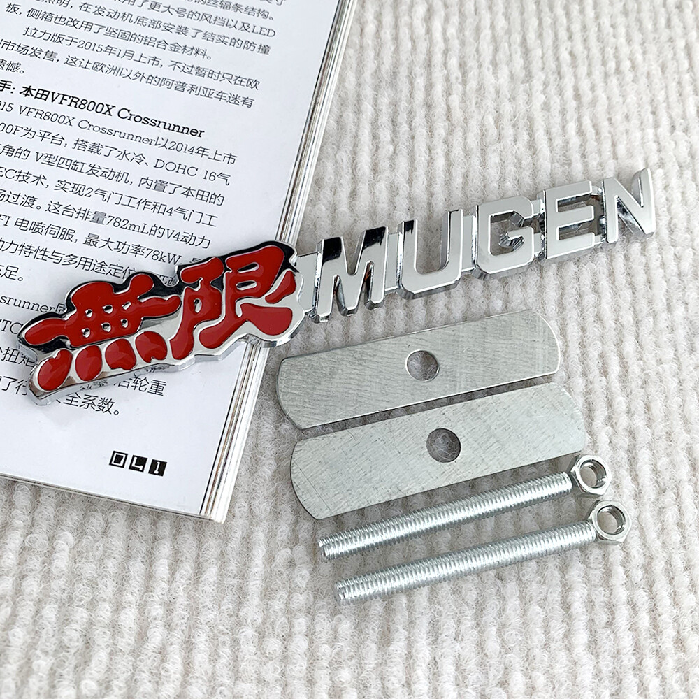 3D Metal Car Front Grille Emblem Type R Logo Decal for Honda CIVIC FD2 ...