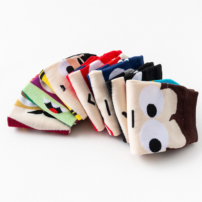 ถุงเท้าผ้าฝ้ายลายการ์ตูน1คู่,ถุงเท้าพิมพ์ลายตัวอักษรภาพยนตร์อาซาคุจิ ...