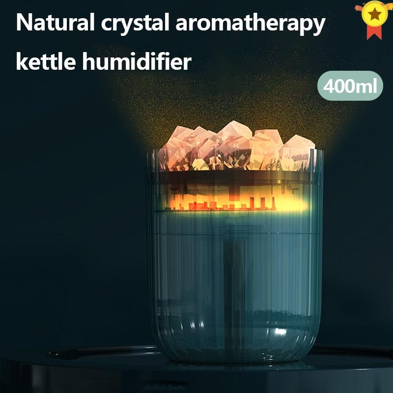 BYHOO Portable Air Humidifier Crystal Stone Aromatheraphy USB Wireless ...