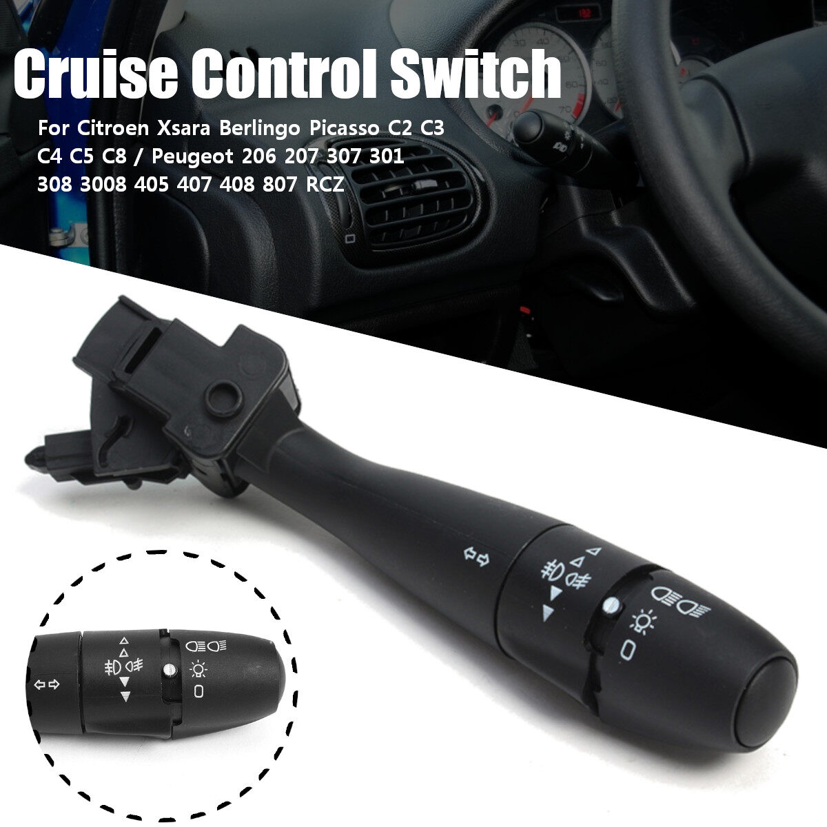 Car & Truck Interior Switches & Controls Car & Truck Parts Steering Column Indicator Switch for ...