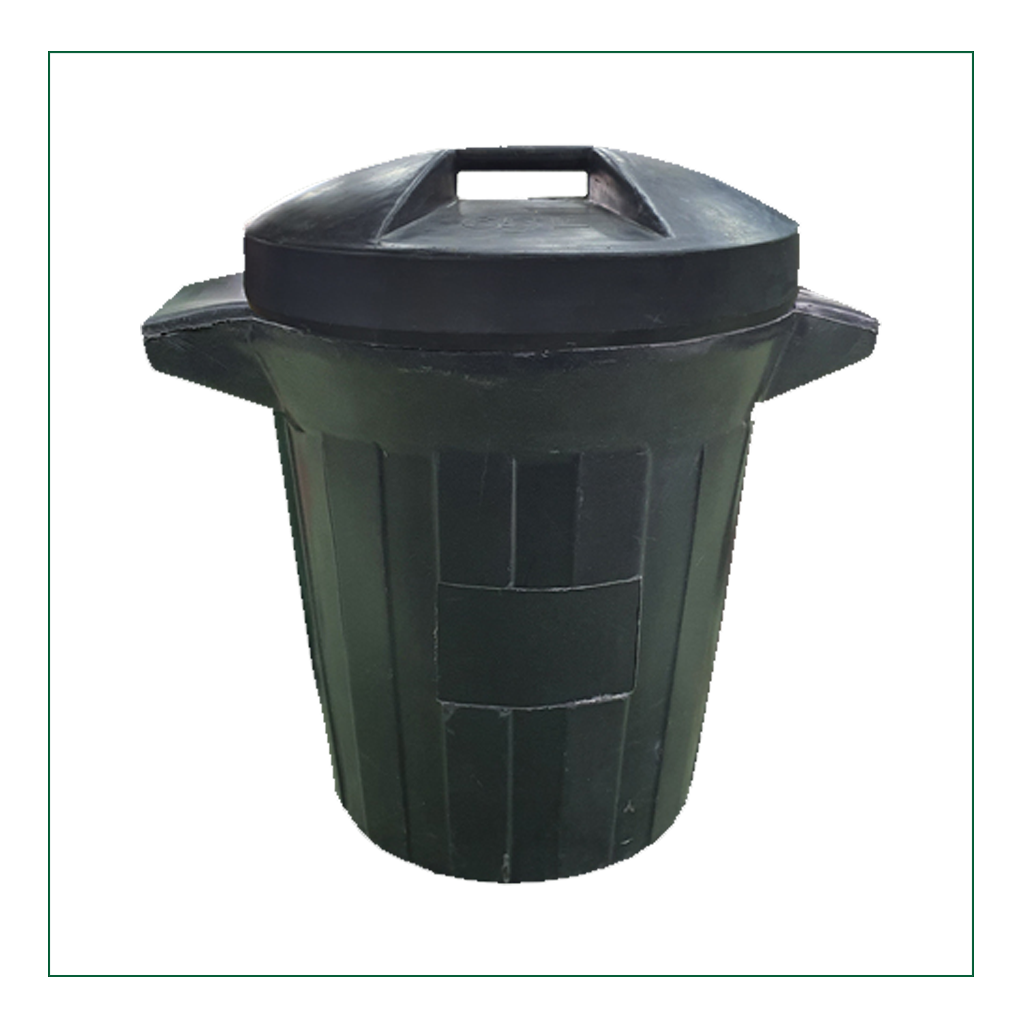 ROTO PVC HEAVY DUTY DUSTBIN WITH COVER - TONG SAMPAH HITAM PLASTIK | Lazada
