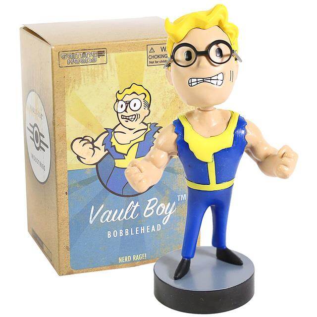 HOT SRSXRWJHXG 115 Fallout Vault Boy Bobble Head Doll PVC Action Figure ...
