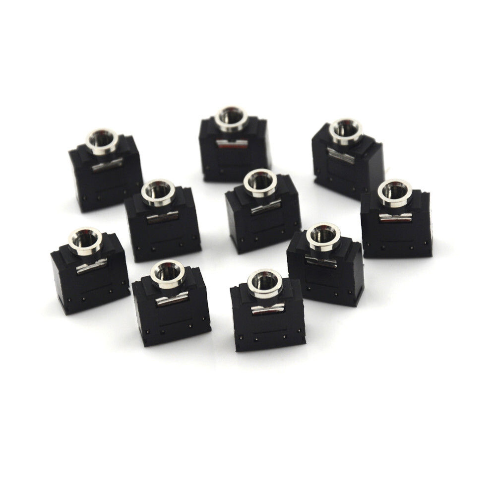 TANG[Falsh Sale] New 10PCS 5 Pin PCB Mount Female 3.5mm Stereo Jack ...