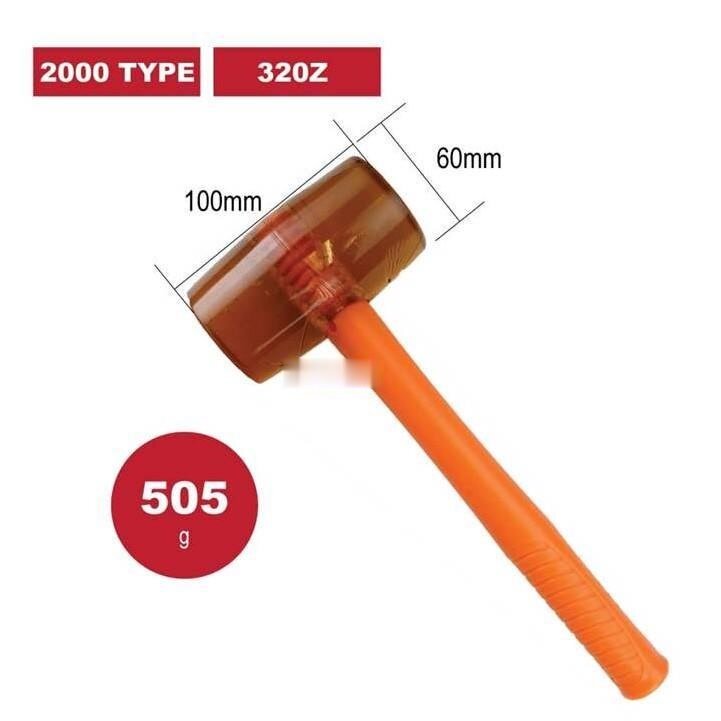 Tukul Kepala Getah / Transparent Rubber Hammer Mallet Dual Face Tile ...