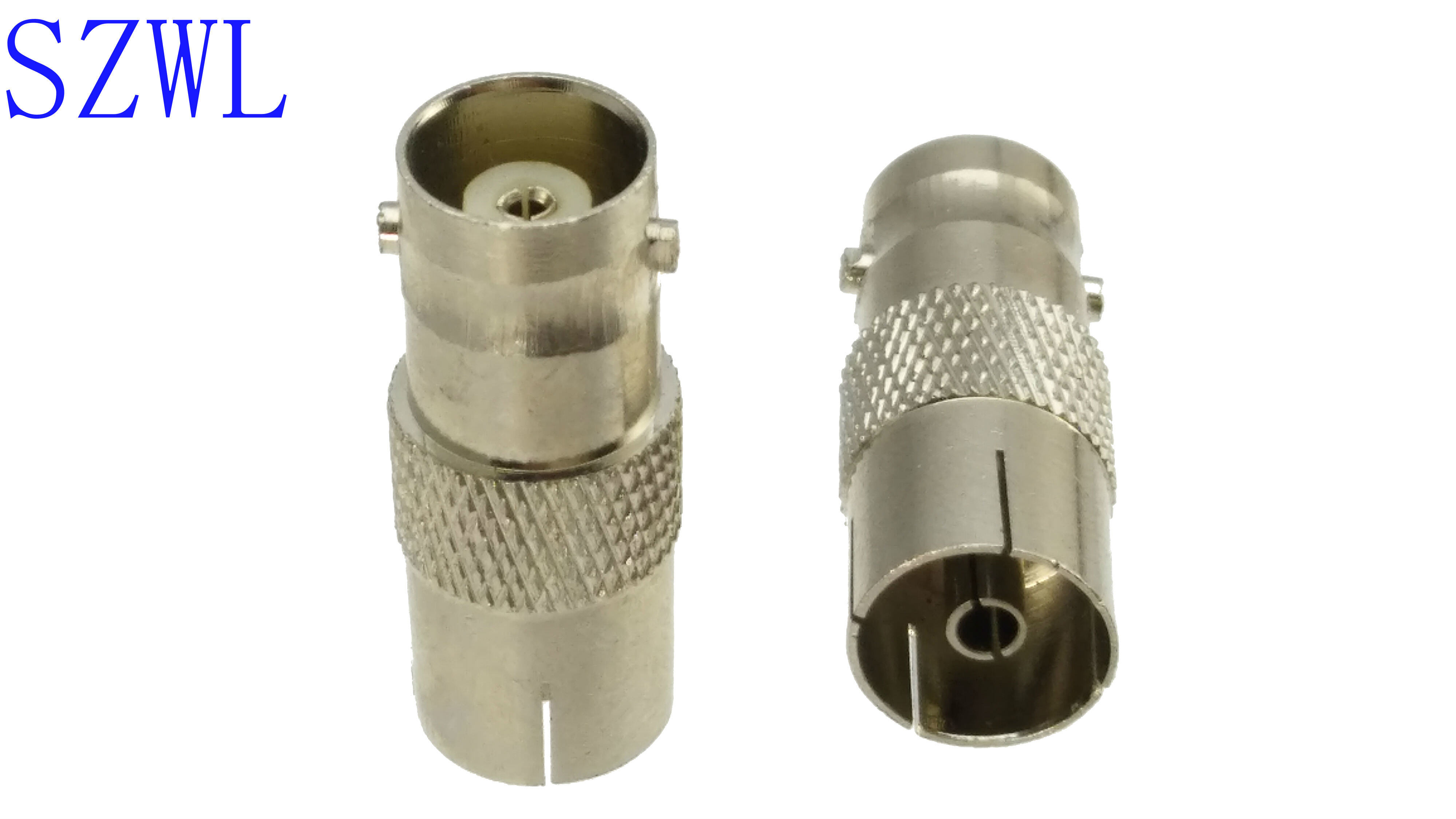 Brass RF BNC to IEC PAL DVB-T TV Male plug & Female jack RF adapter connector Coaxial Wire ...