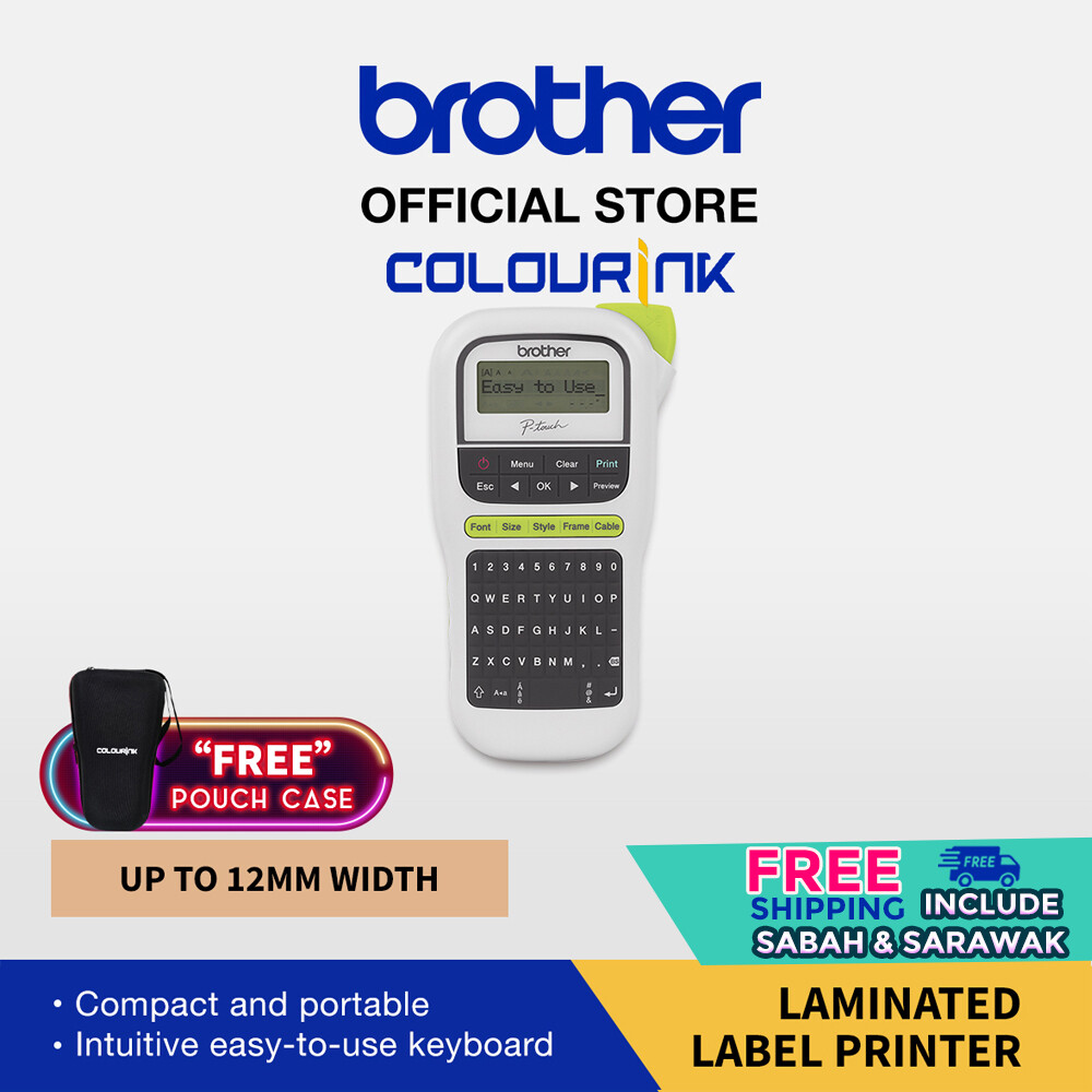 Brother P-Touch PT-H110 Portable Handheld Label Printer Laminated ...