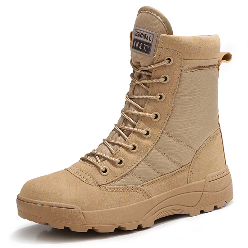 Plus Size Army Unisex Outdoor Tactical Boots Waterproof Swat Boots ...