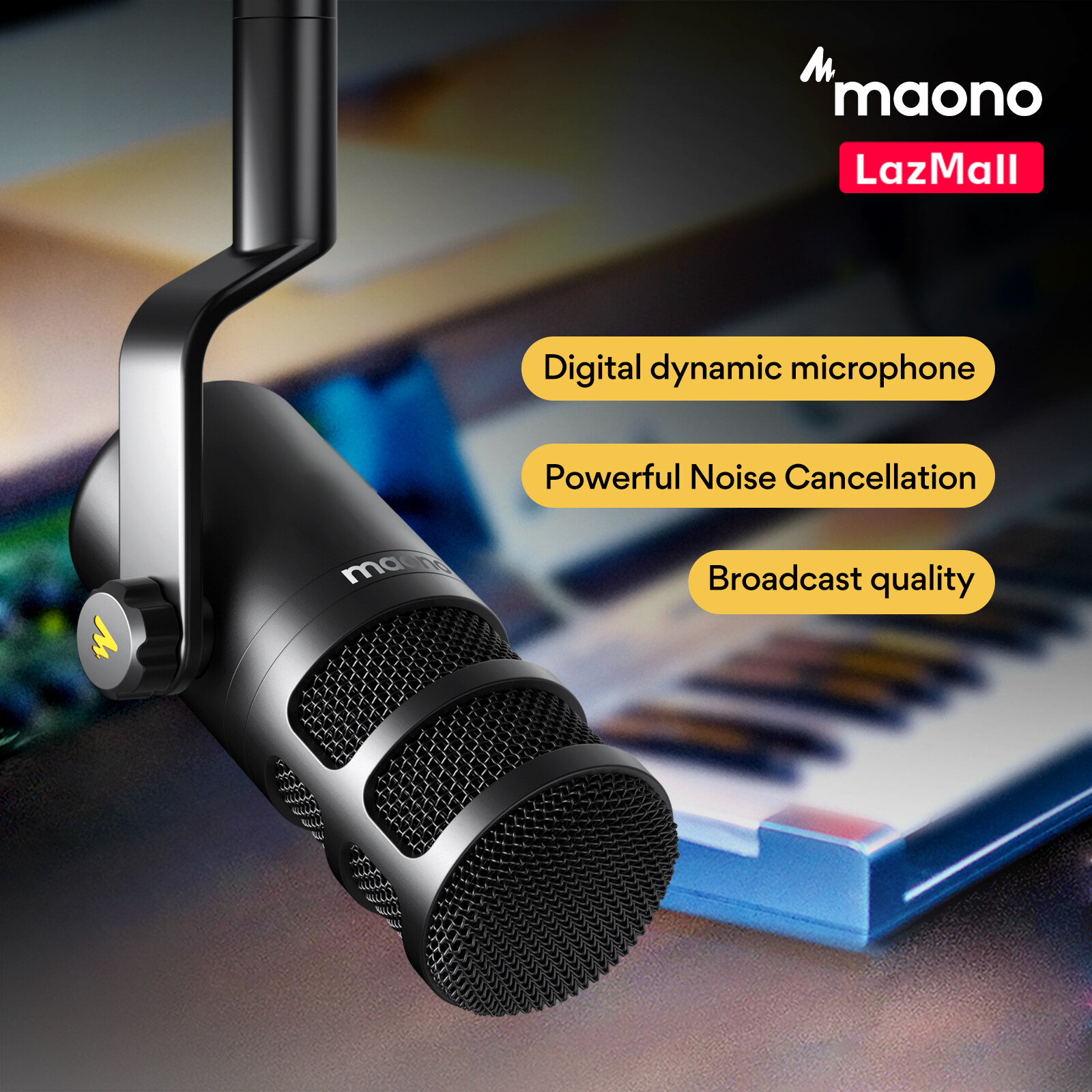 MAONO PD100 Professional XLR Cardioid Studio Dynamic Microphone for ...