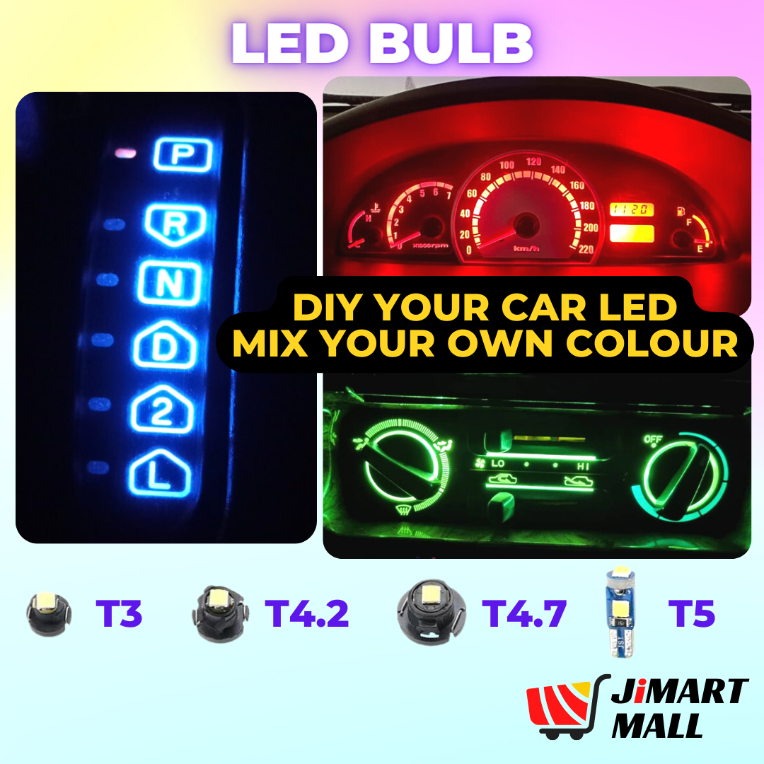 HIGH QUALITY LED METER BULB T5/T4.7/T4.2/T3 Bulb Dashboard Interior Air ...