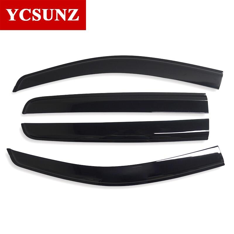 Door Window Visor Side Wind Deflectors For Ford Ranger Wildtrak T9 ...