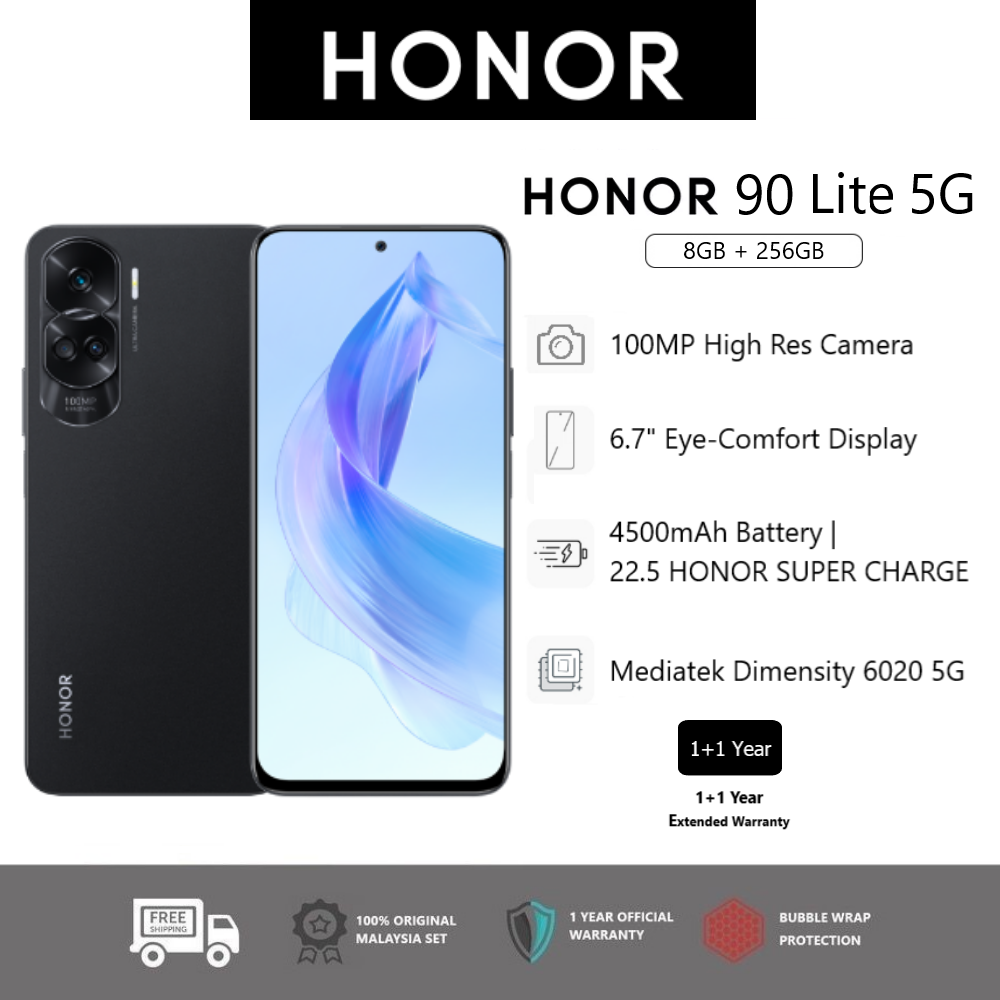 HONOR 90 Lite 5G (8+5GB RAM + 256GB ROM) 100MP Ultra Camera, Eyes ...