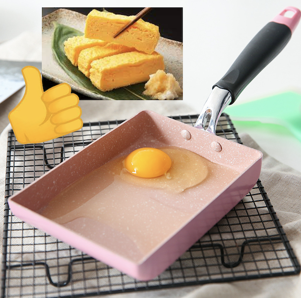 Japanese Tamagoyaki Non-stick Frying Pan Aluminum Alloy Breakfast Egg ...