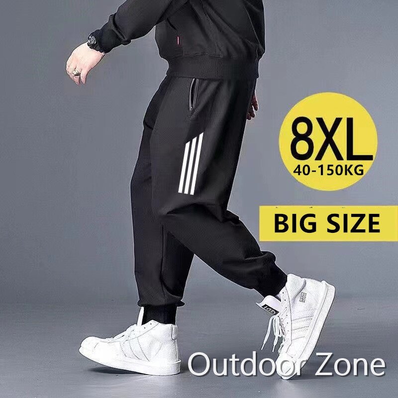 ผู้ชาย Joggers กางเกงกีฬาขนาดบวก L-8XL ใหม่สบายระบายอากาศกางเกงกีฬาผู้ชาย - ชายพลัสไซส์ - ThaiPick