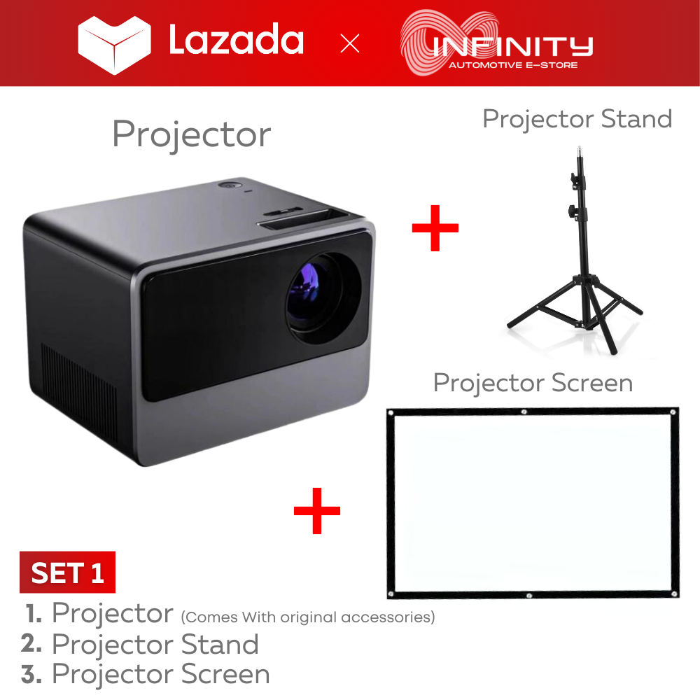 MONOZ K11 Projector 4K Ultra HD 10000 Lumens High HD Led Projector Mini ...