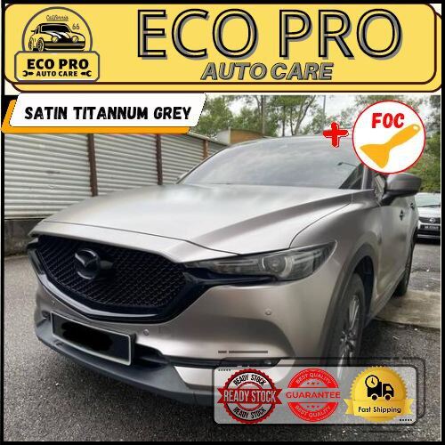 PREMIUM VINLY SATIN TITANIUM GREY STIKER 152CM-CUSTOM SIZE for Motor ...
