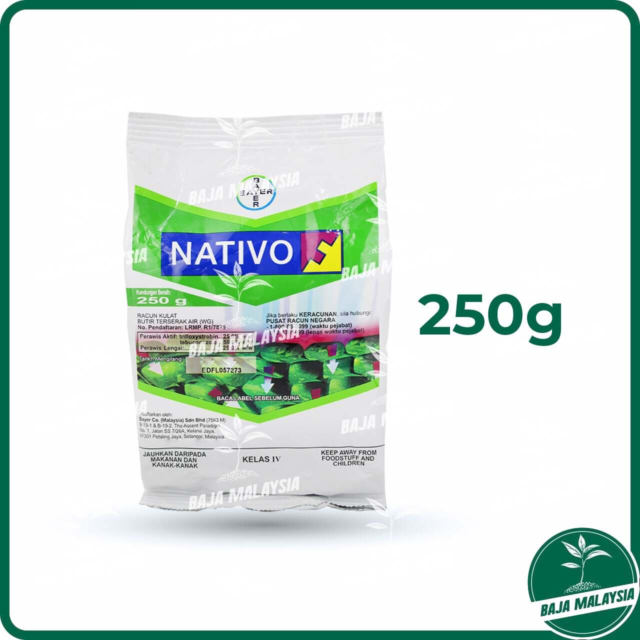Nativo Trifloxystrobin 25% + Tebuconazole 50% Bayer Racun Kulat ...