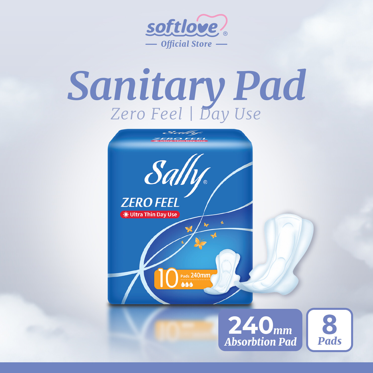 Sally | Sanitary Pad | Zero Feel - Day Use(24cm)1pack | Lazada
