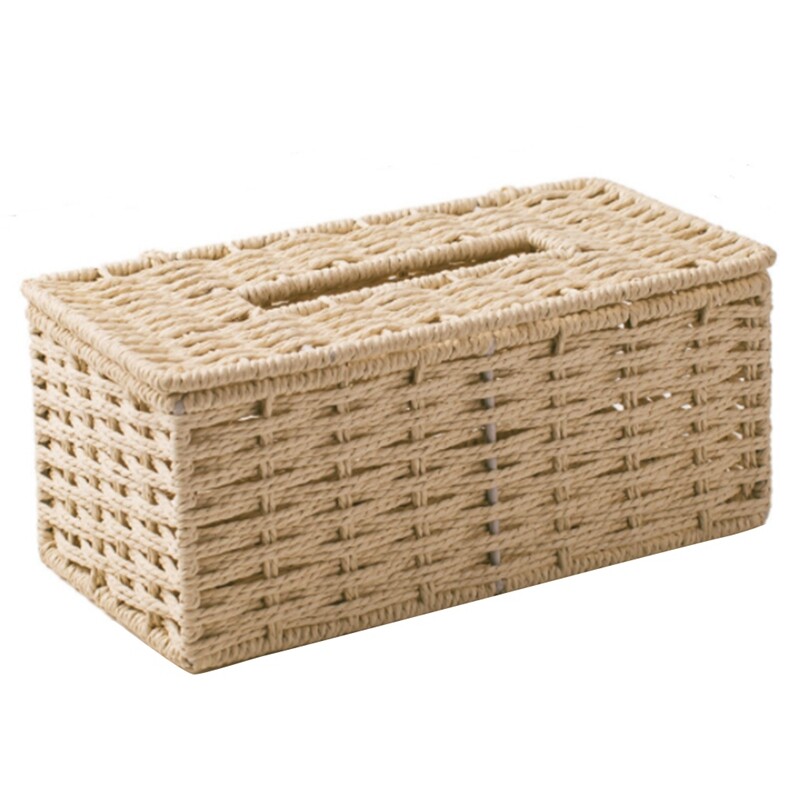 Rattan Tissue Box, Vintage Napkin Holder, Case Clutter Storage ...