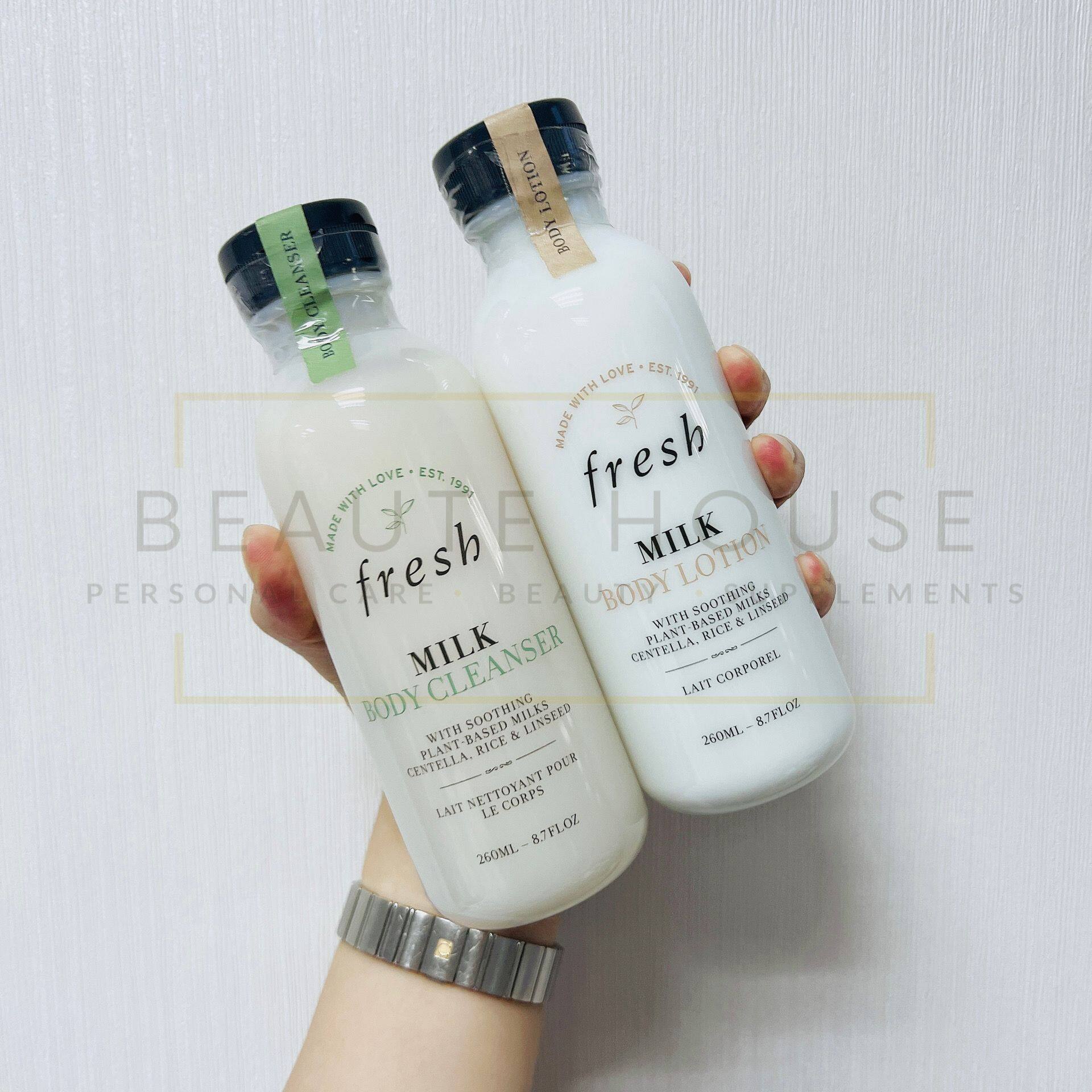 Fresh Milk Body Cleanser 260ml + Body Lotion 260ml Set | Lazada PH