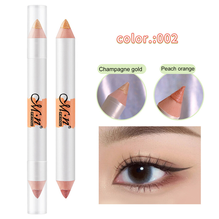 กันน้ำ Double Ended Glitter อายแชโดว์ดินสอ2สี Shimmer Highlighter โกหก ...