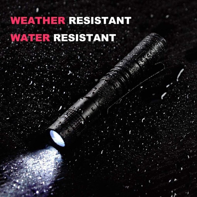 3X Flashlight Pen Torch Super Small Mini AAA XPE-R3 LED Lamp Belt Clip ...