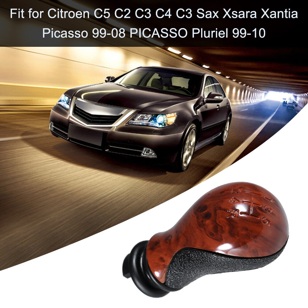 เกียร์รถเกียร์ Shift Knob 5 Speed Manual Fit สำหรับ Citroen C5 C2 C3 C4 ...