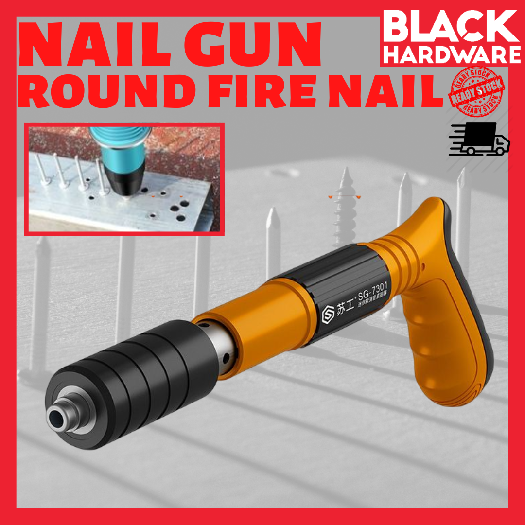 Black Hardware Manual Steel Rivet Tufting Gun Ceiling Concrete Wall ...
