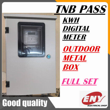 KWH TNB Digital Meter (Full Set) Outdoor Metal Box | Lazada
