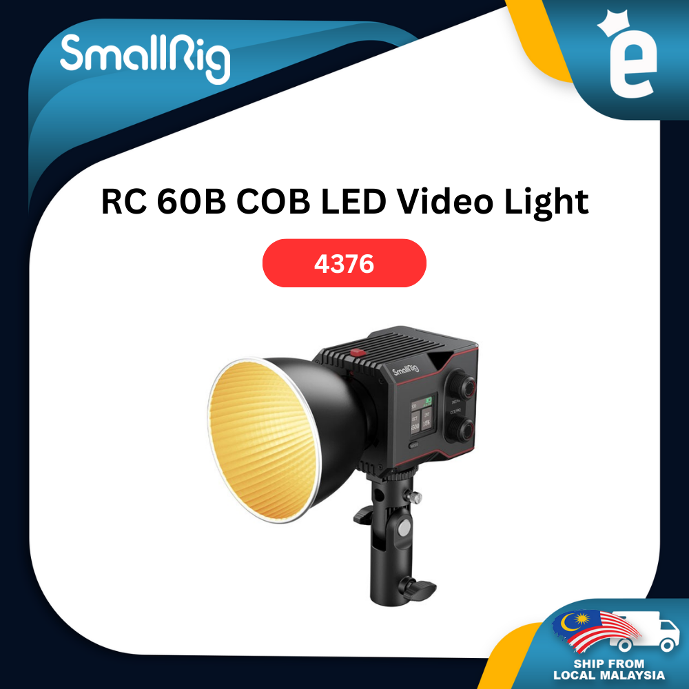 SmallRig RC 60B COB Video Light with Built-in 3400mAh Battery & Type-C ...