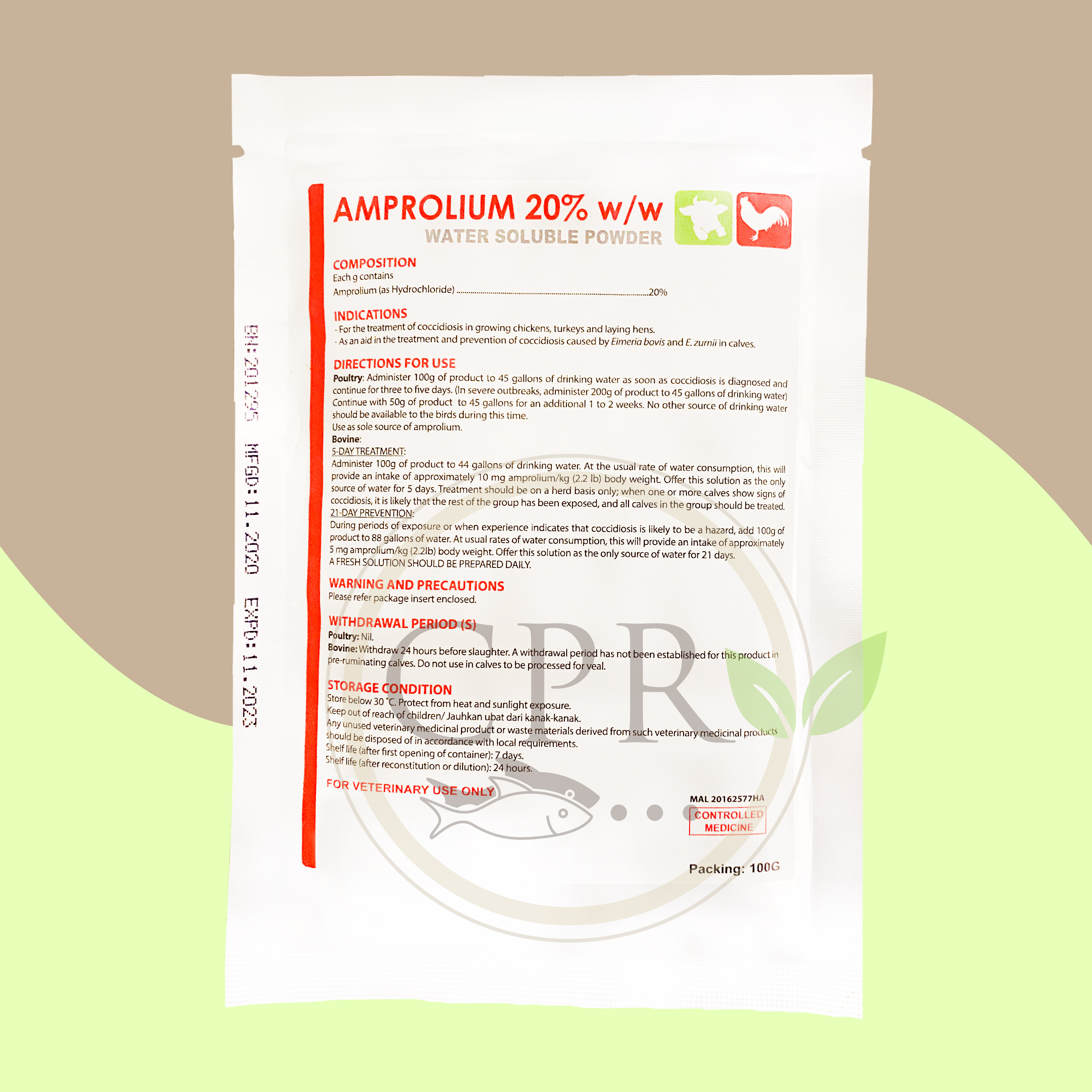 CPR FEED / AMPROLIUM 20% WATER SOLUBLE POWDER FOR TREATMENT OF ...