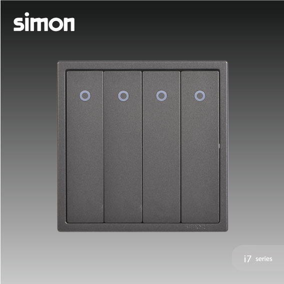 Simon i7 Series LED Switch / Switches & Socket Outlet (GRAPHIC BLACK ...