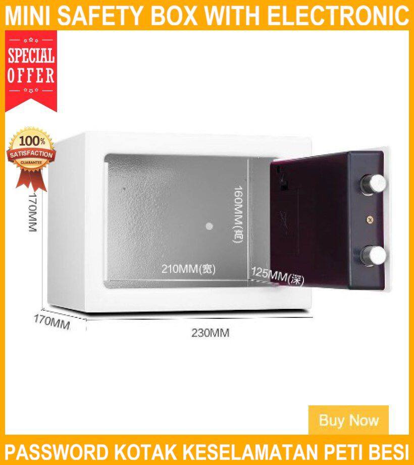 MINI Safety Box With Electronic Password Kotak Keselamatan Peti Besi ...