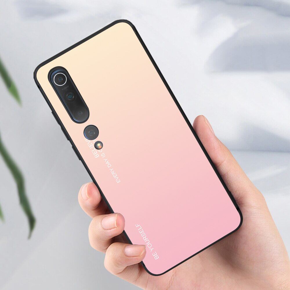 สี Gradient Case สำหรับ Xiaomi Redmi หมายเหตุ10 9 8 7 T Pro 9A 8A 7A MI ...