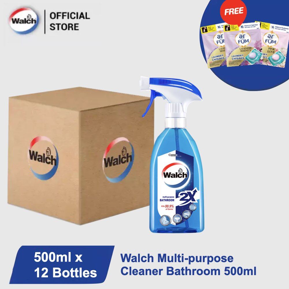 [Carton Deal] WALCH Multi-purpose Cleaner Bathroom 500ml *12 bottles ...