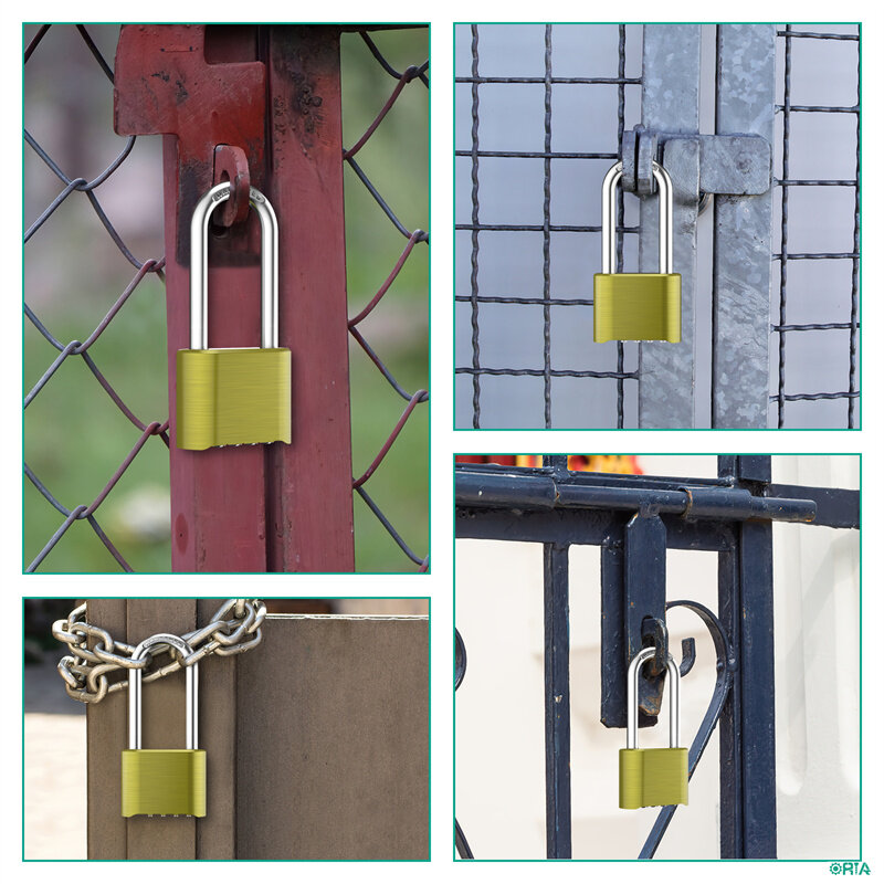 ORIA Heavy Duty Combination Padlock Outdoor 4 Digit Code Lock ...