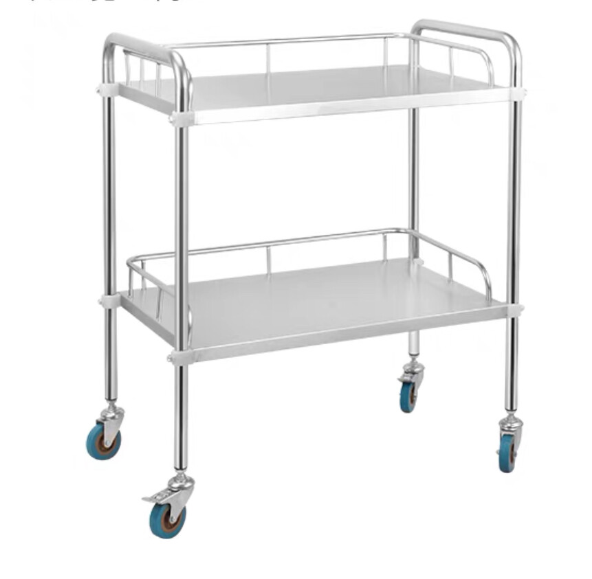 [Ready Stock] 2 Tier Instrument Trolley Stainless Steel | 2 Tier ...